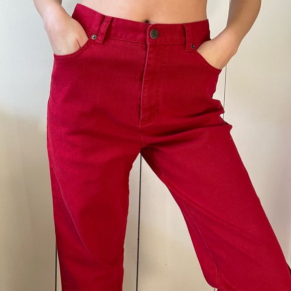 Ralph Lauren | Jeans | Vintage Red High Rise Lauren Jeans Co Ralph ...